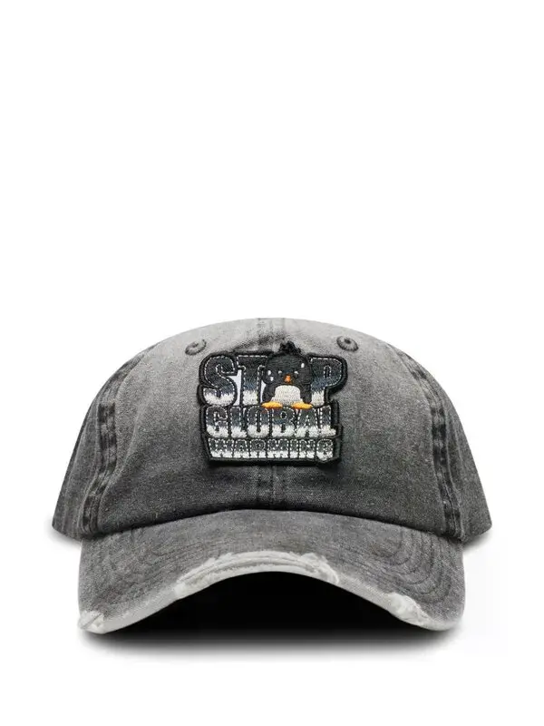 PRAYING Global Warming Baseball Cap - Grey