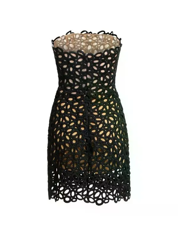 Elie Saab Macramé Mini Dress