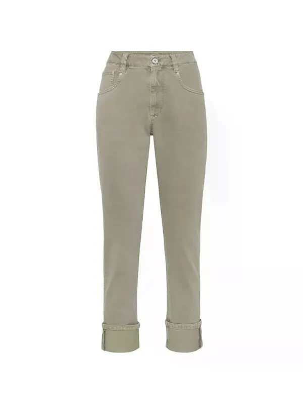 Brunello Cucinelli Straight-leg Cuffed Jeans - Green