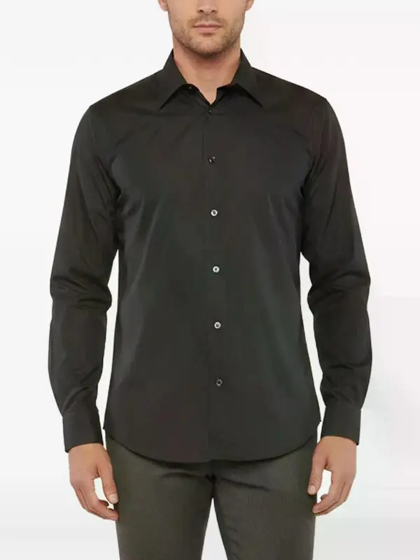 Hermès Button-up Long-sleeved Shirt - Black