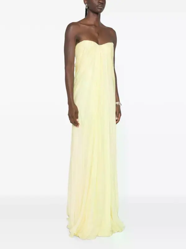 Alexander McQueen Strapless Maxi Dress