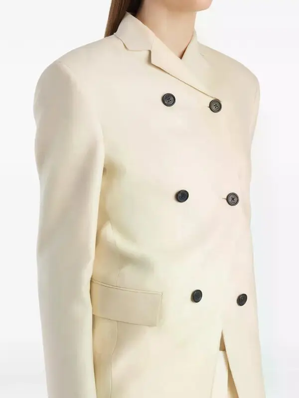 Khaite Double-breasted Jacket - Black