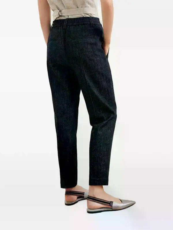 Brunello Cucinelli Tapered Leg Trousers - Blue