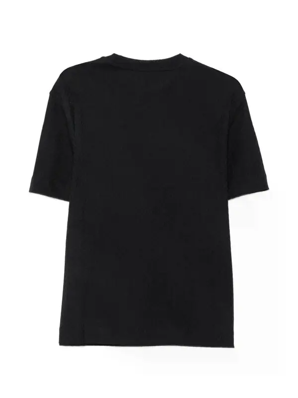 Emporio Armani Short-sleeve Chevron-knit T-shirt