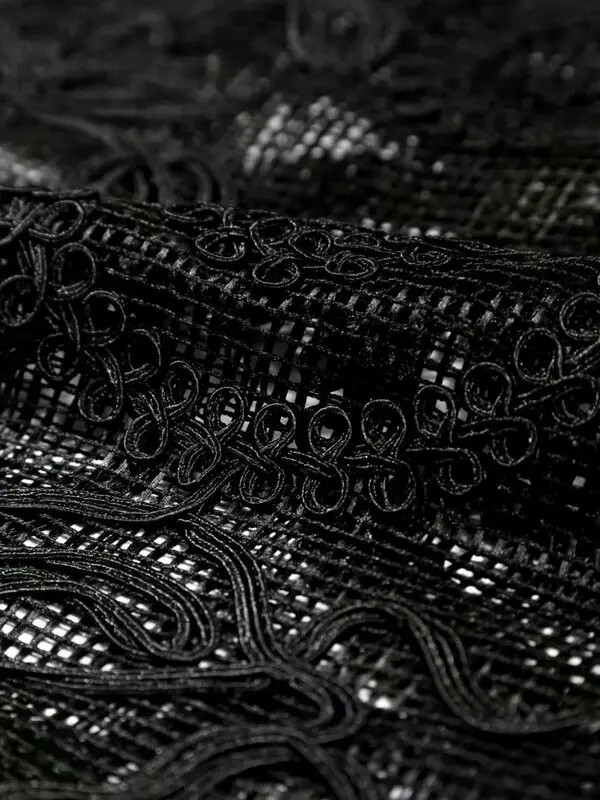GANNI Embroidered Net Dress
