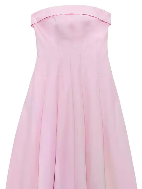 Simkhai Avril Cotton Blend Bustier Maxi Dress