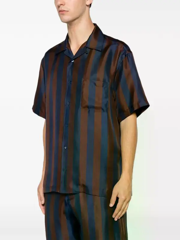 Fendi Striped Silk Shirt