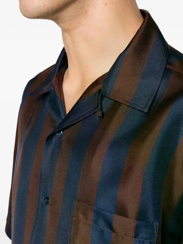 Fendi Striped Silk Shirt