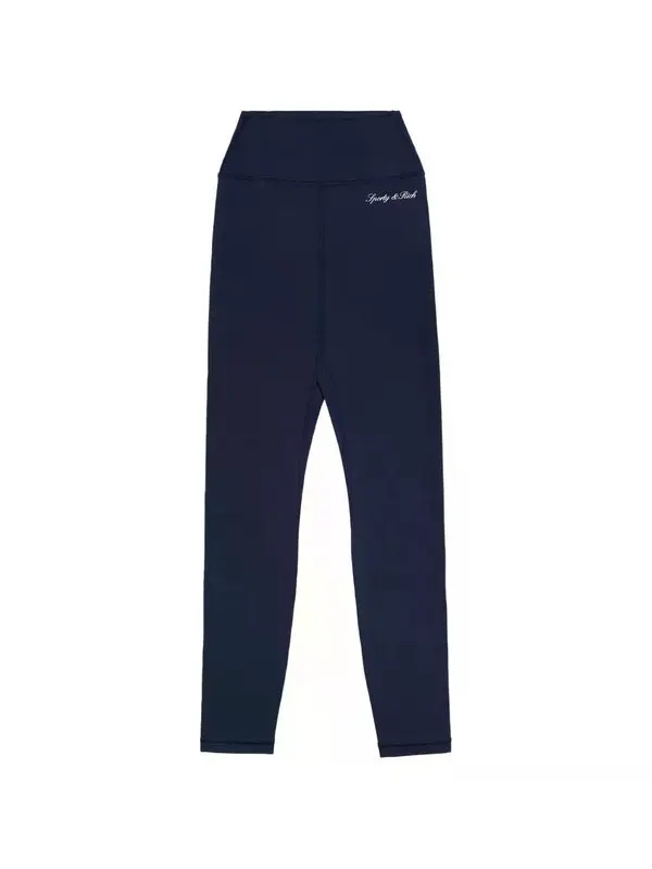 SPORTY & RICH Signature Logo Leggings - Blue