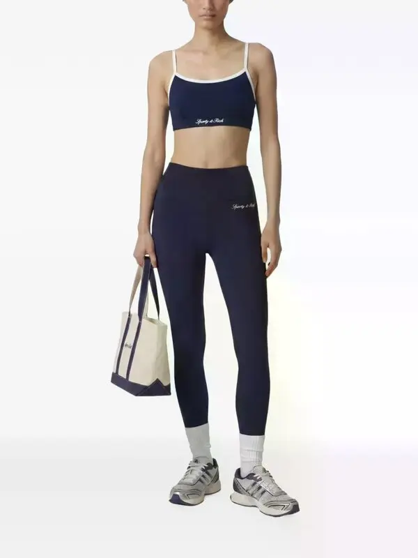 SPORTY & RICH Signature Logo Leggings