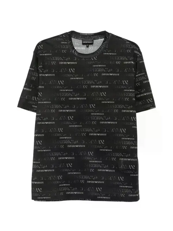 Emporio Armani Logo-print T-shirt - Black