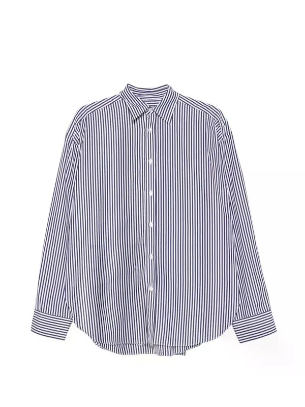 FINAMORE 1925 Oriana Striped Shirt - Blue
