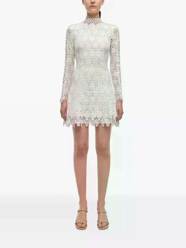 Simkhai Guipure Lace Long Sleeve Dress