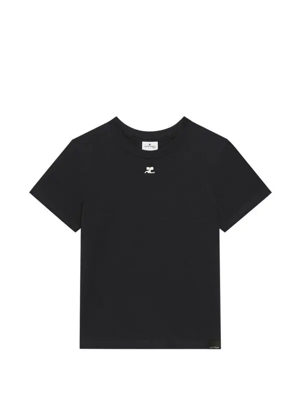 COURREGES Logo Cotton T-shirt