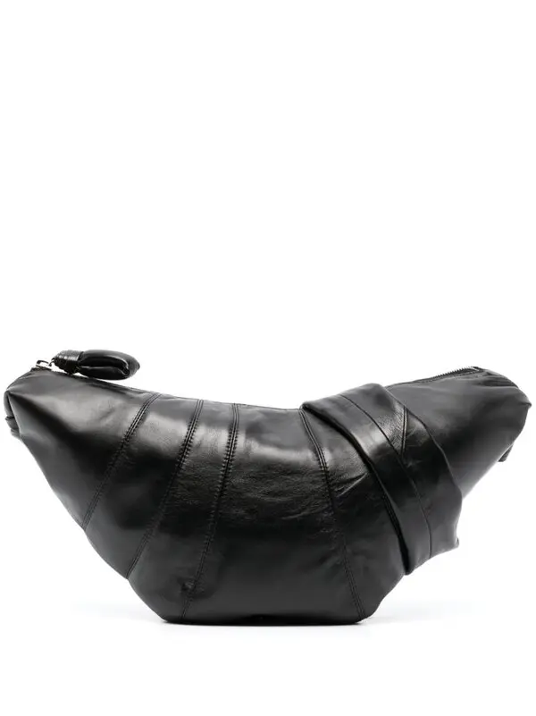 LEMAIRE Croissant Medium Leather Shoulder Bag