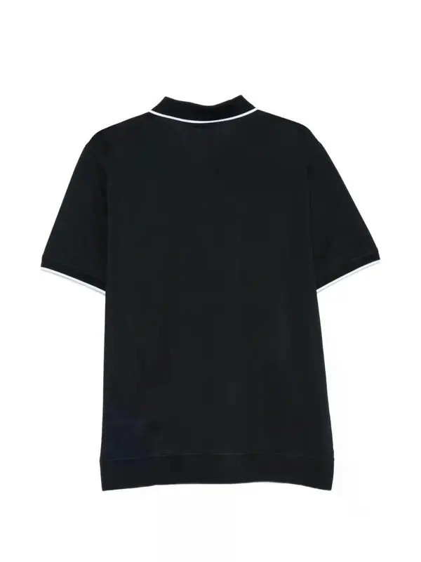 Karl Lagerfeld Logo-print Tipped-collar Polo Shirt