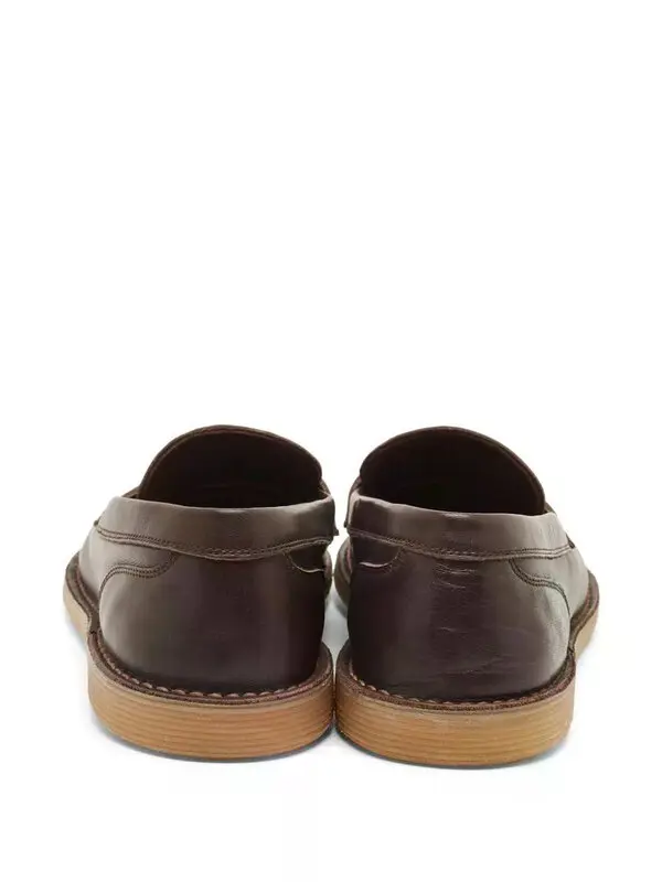 Dolce & Gabbana Logo-plaque Leather Loafers