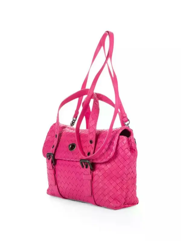Bottega Veneta Intrecciato Flap Messenger Bag