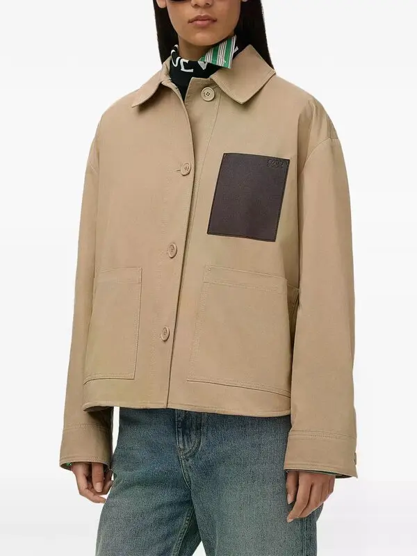Loewe Logo-detail Pocket Jacket - Neutrals