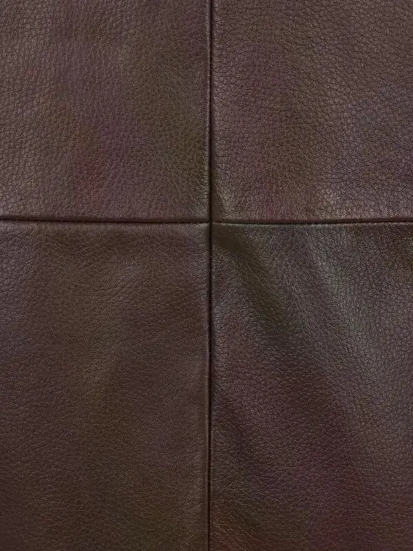 Max Mara Hammered Leather Pencil Skirt