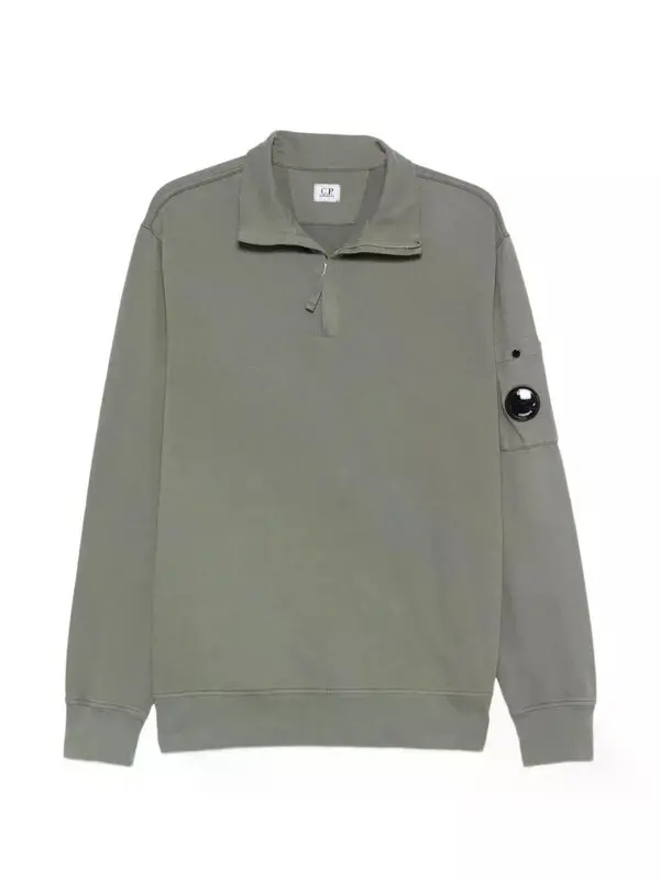 C.P. COMPANY Lens Half-zip Sweater - Green
