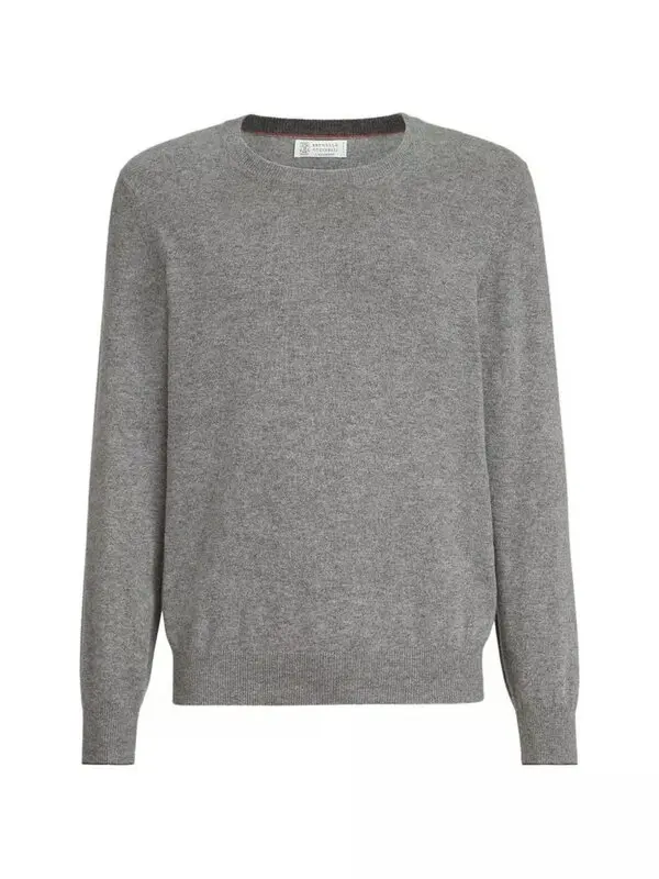 Brunello Cucinelli Cashmere Crew-neck Sweater - Grey