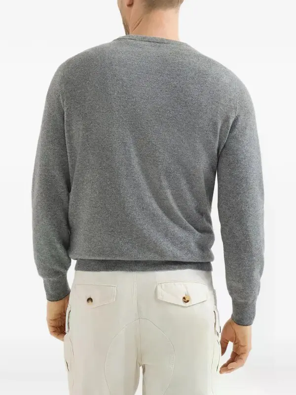 Brunello Cucinelli Cashmere Crew-neck Sweater - Grey