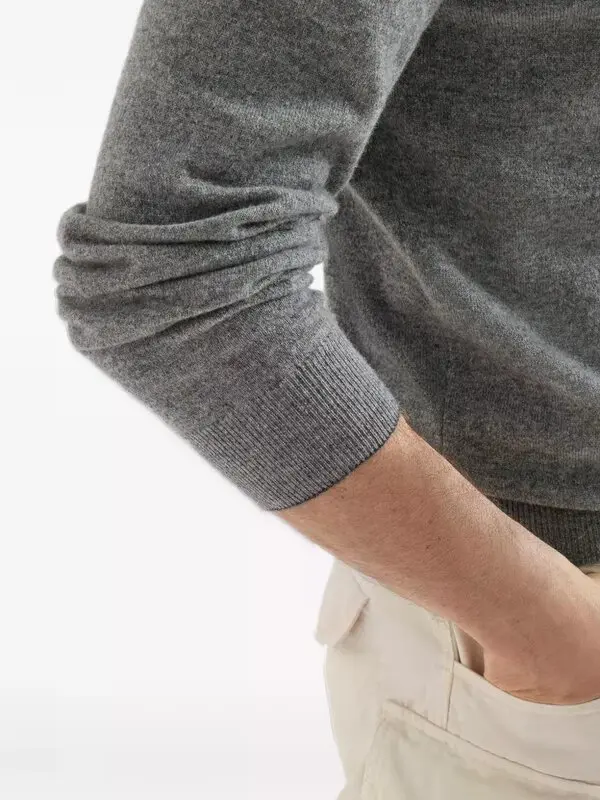 Brunello Cucinelli Cashmere Crew-neck Sweater - Grey
