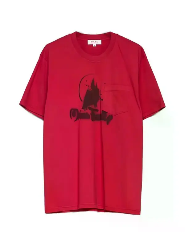 MASU Castle Pocket T-shirt - Red
