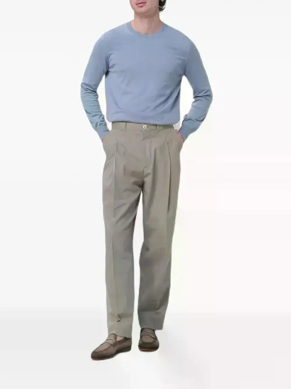 Brunello Cucinelli Crew Neck Cotton Sweater