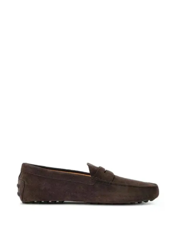 TOD'S Gommino Calfskin Loafers - Brown