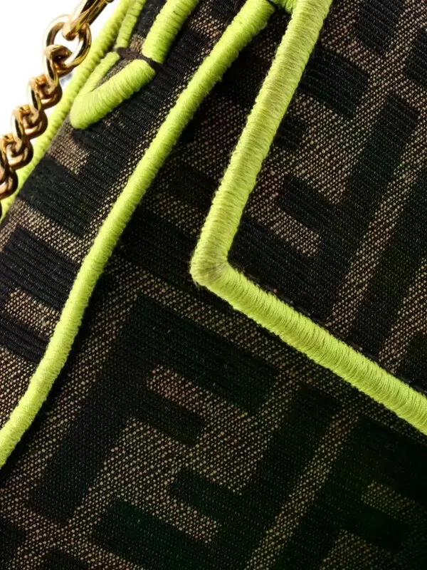 Fendi Baguette Nm Bag Zucca Canvas Mini Crossbody Bag - Brown