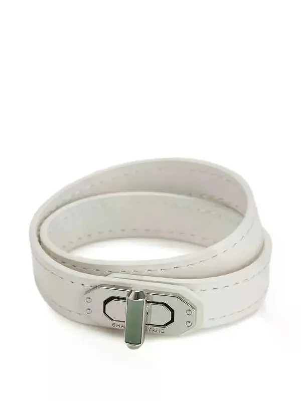 Shanghai Tang Leather Locket Bracelet
