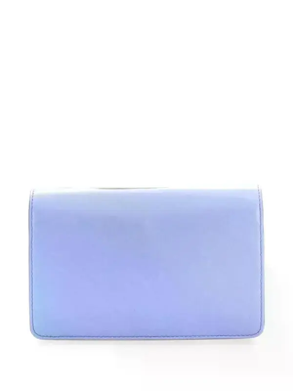 Fendi Studded Leather Tube Wallet On Chain Crossbody Bag - Blue