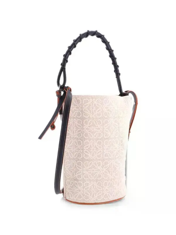 Loewe Gate Anagram Jacquard Canvas Medium Bucket Bag