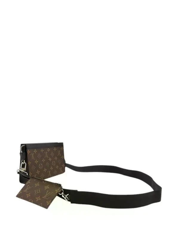 LOUIS VUITTON Monogram Macassar Gaston Wearable Wallet Crossbody Bag