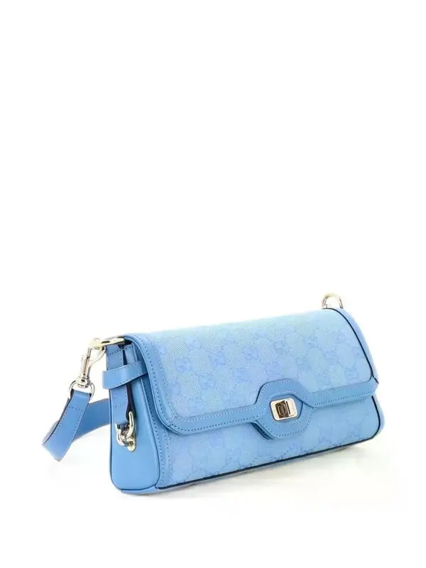 Gucci Luce Canvas Small Shoulder Bag - Blue