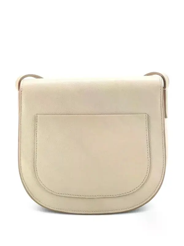 Celine Trotteur Grainy Leather Small Crossbody Bag - Neutrals