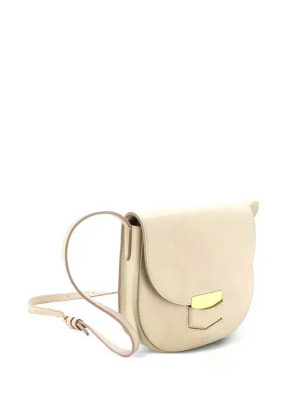 Celine Trotteur Grainy Leather Small Crossbody Bag - Neutrals