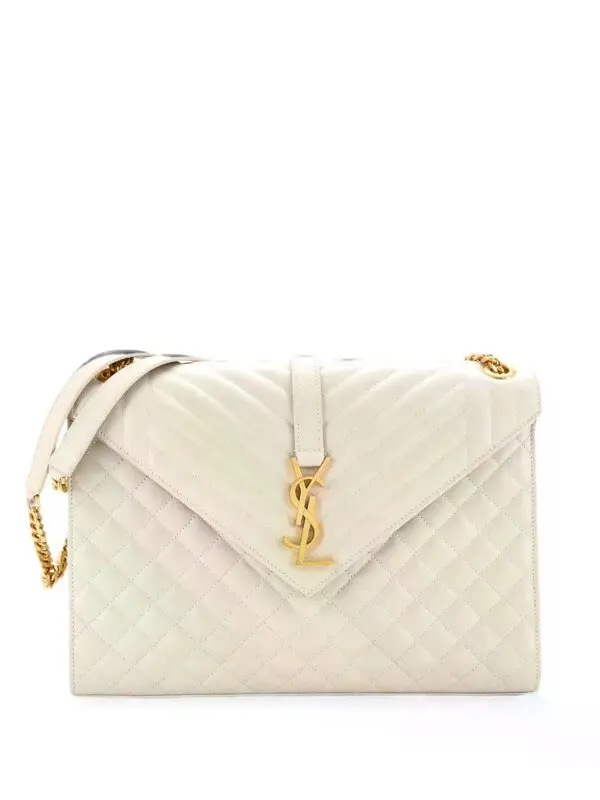 Saint Laurent Monogram Envelope Satchel Shoulder Bag