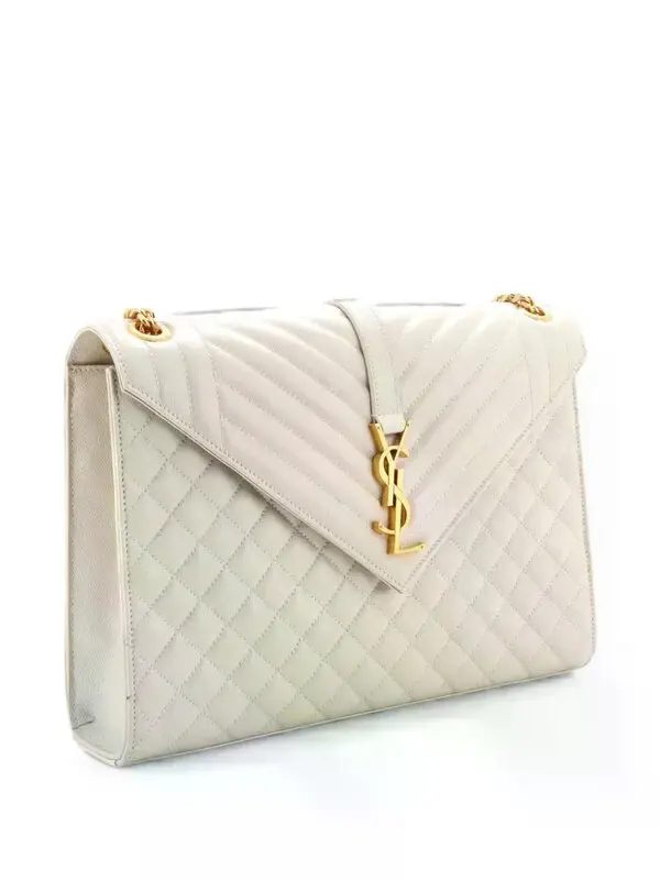 Saint Laurent Monogram Envelope Satchel Shoulder Bag