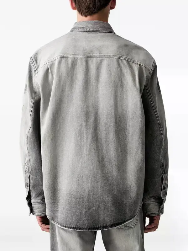 Off-White Diagonals Print Denim Jacket