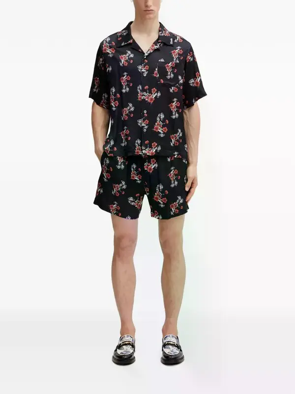 Rhude Floral-print Silk Shirt