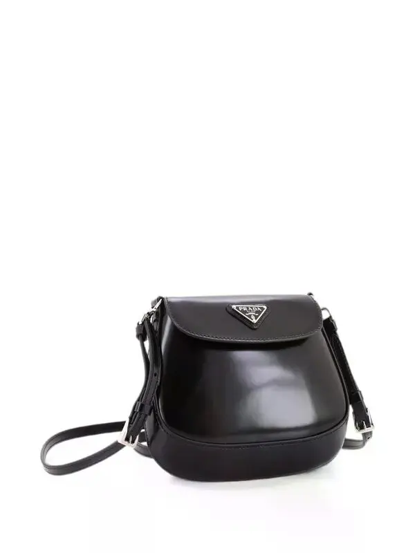 Prada Cleo Flap Spazzolato Leather Mini Shoulder Bag