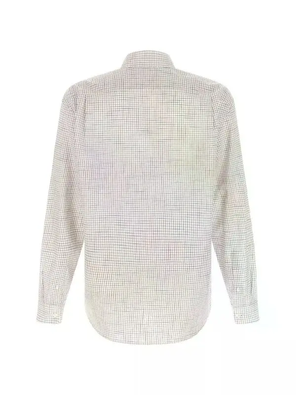 THE ROW Pompeo Checked Cotton-chambray Shirt