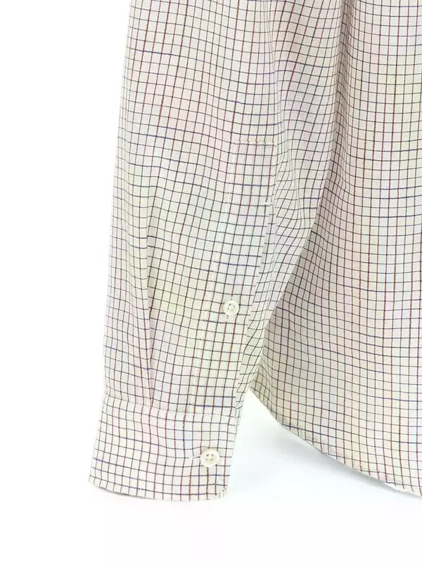 THE ROW Pompeo Checked Cotton-chambray Shirt