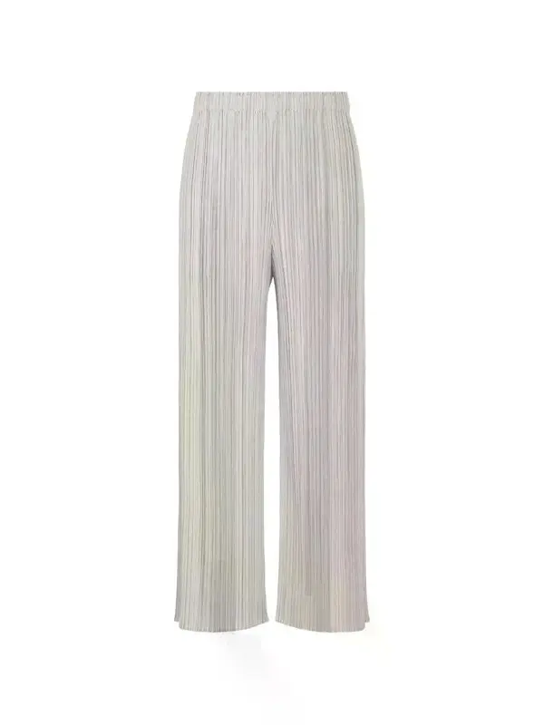 Issey Miyake Plissé Straight-leg Trousers - Grey