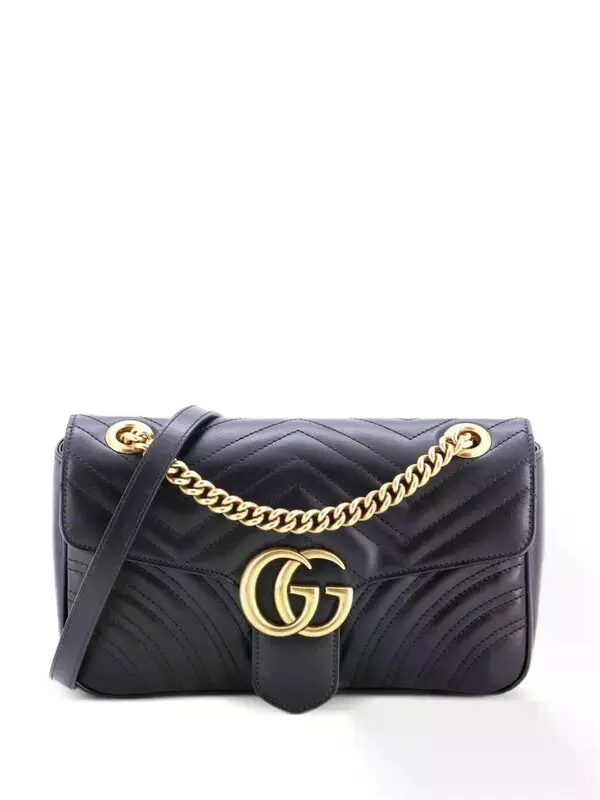 Gucci Matelassé Leather Small Crossbody Bag - Black