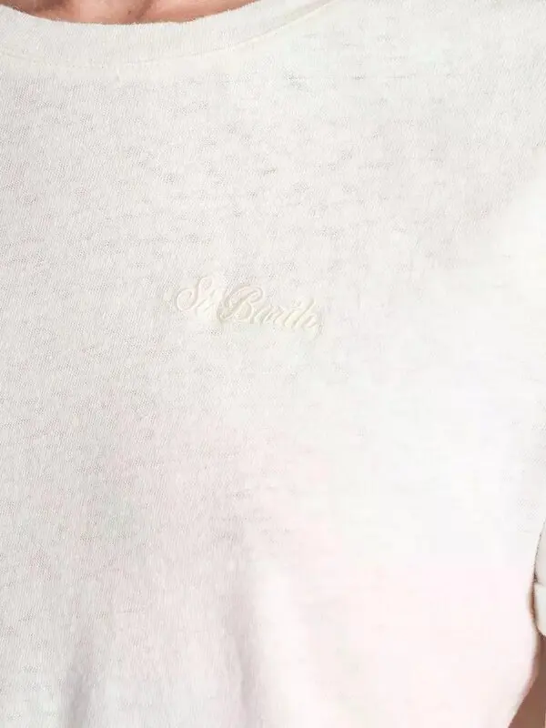MC2 SAINT BARTH Logo Embroidered T-shirt