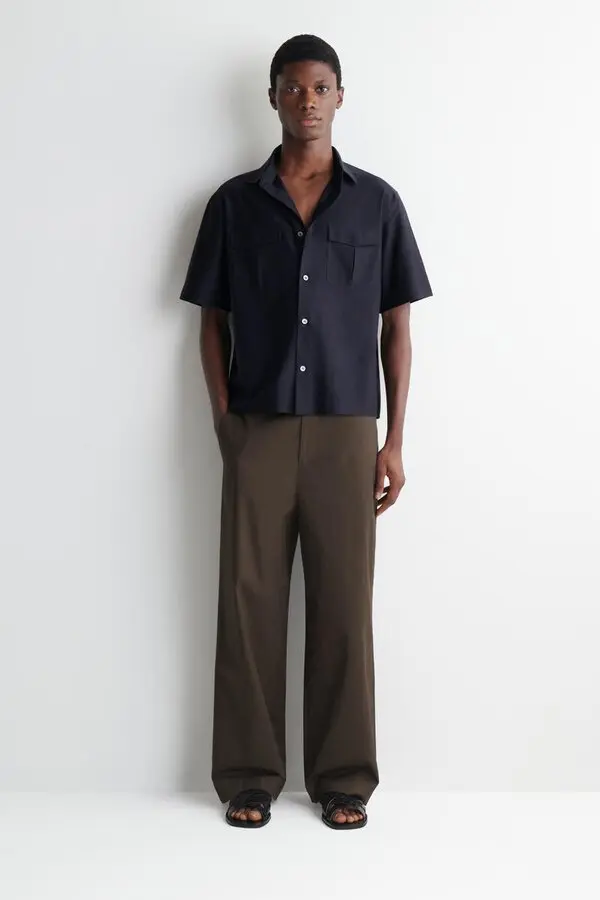 Cos Striped Cotton Jacquard Shirt